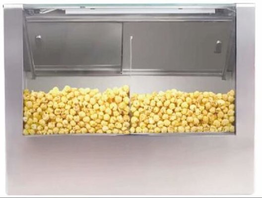 Warm LED Lamp Commercial Popcorn Warmer Machine For Cinema / Coffee Shop