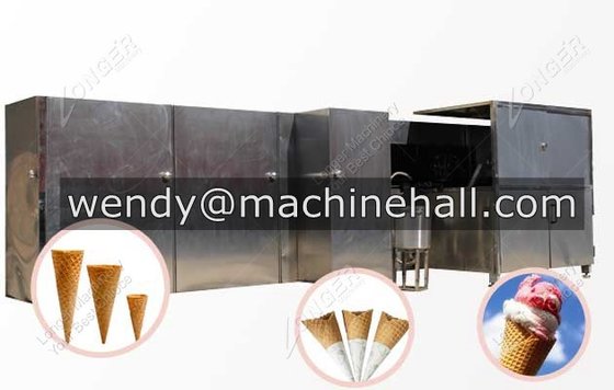 full automatic rolled sugar cone machine|ice cream cone production line for cone business manufacturer with best price
