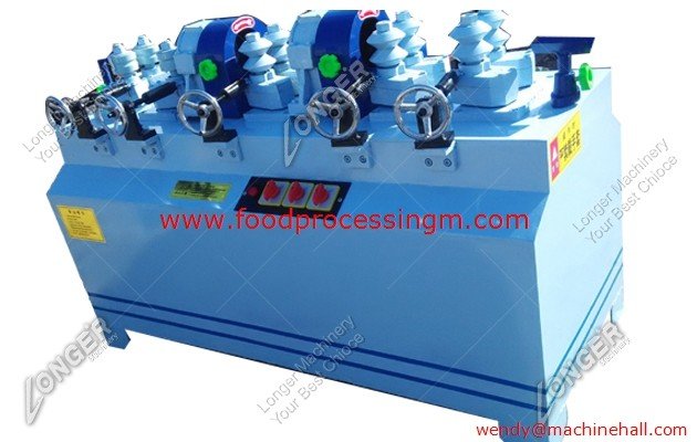 Double Feeding and Double Discharging  round wood stick machine with high speed save energy