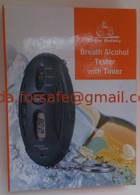 Wholesale keyring LED Alcohol tester Breathalyzer FS2120