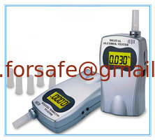 Personal alcohol breathalyzer with LCD indication