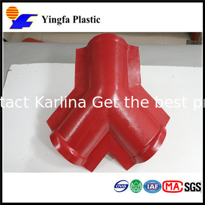 accessories  Ridge tile, sink,Gutter, screw, drip tile for ASA synthetic resin roof tile supplier