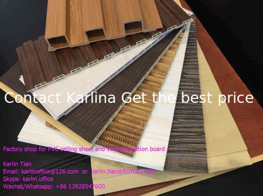 WPC floor wpc panels wpc wall u shape tube wallpaper pattern sheet use for house,  bathroom etc supplier