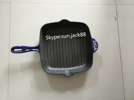Enameled Cookware&Bakeware/Cast Iron Enamel Grill Pan &Skillet/Enameled Fry Pan