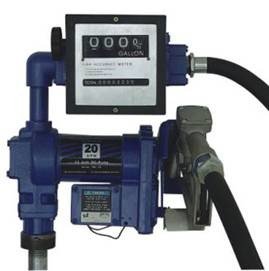 Rain Proof Rustproof Fuel Transfer Pump With Flow Meter / Nozzle
