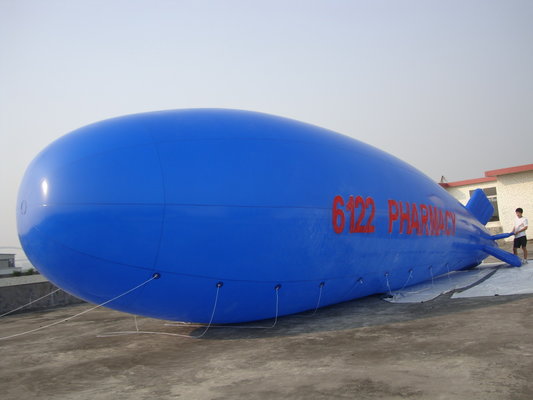 Commercial Grade PVC Tarpaulin Inflatable Blimp / Helium Airship RC Air Blimp