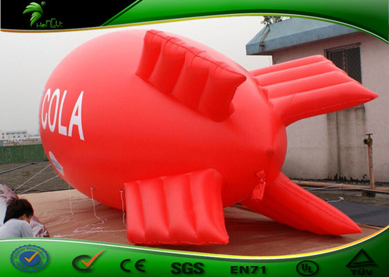 PVC 0.18mm Commercial Inflatable Blimp For Advertising Parade Balloon