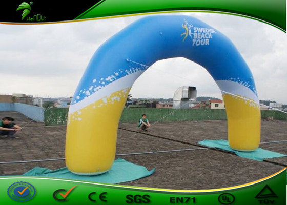 Eco - Friendly PVC Advertising Inflatable Door Arch Model Outside EN14960