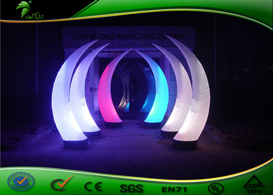 Colorful PVC Inflatable Lighting Decoration LED Cone ForEvent / Party / Wedding
