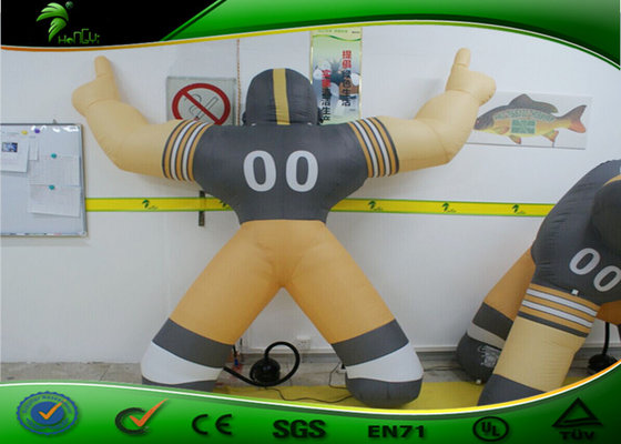 Oxford Cloth Inflatable Shapes 3mH Inflatable Football Player Characters