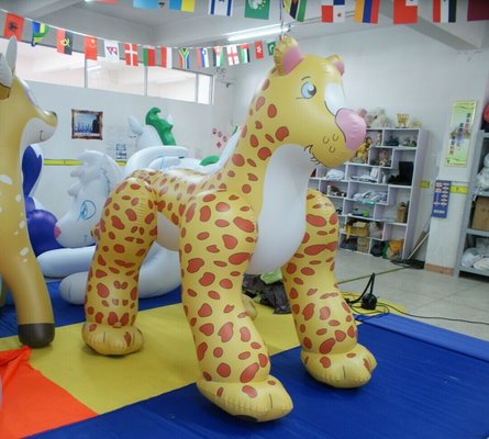 3M Cartoon Inflatable Leopard Costumes / Inflatable Advertising Products