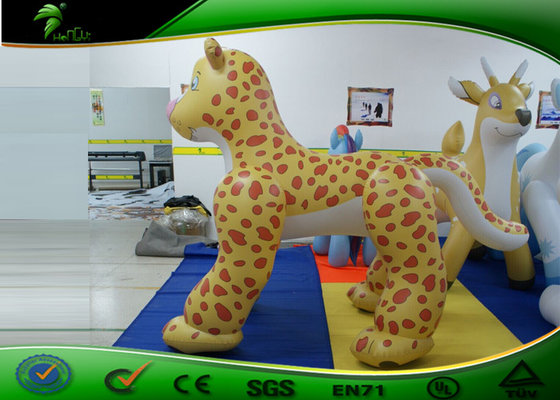 3M Cartoon Inflatable Leopard Costumes / Inflatable Advertising Products