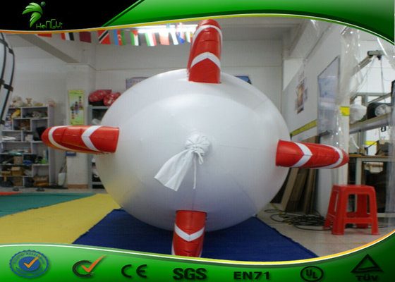 Versatile White Inflatable RC Blimp Outdoor Advertising Helium Balloons
