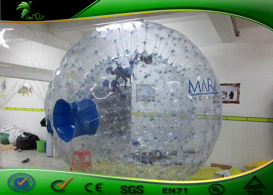 Large Inflatable Human Ball , Inflatable Water Zorbing Ball PVC 0.8mm 3m