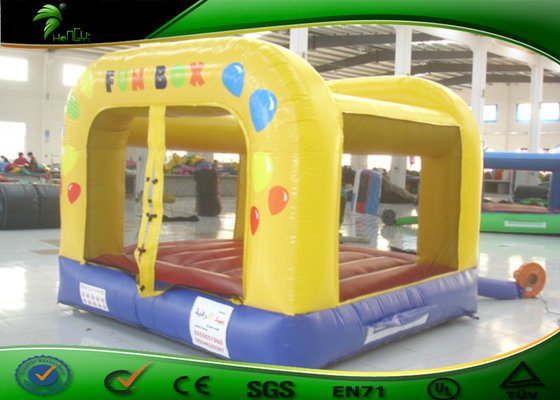 Yellow Inflatable Bounce House / Waterproof Inflatable Jumper Bouncer