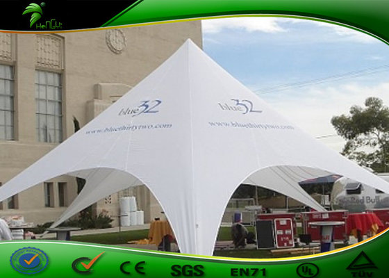 Durable Garden Sing Pole Logo Printed Star Shade Tent for Exhibition
