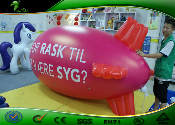 Colorful 10ft Inflatable Helium Balloon Blimp Airship For Advertising