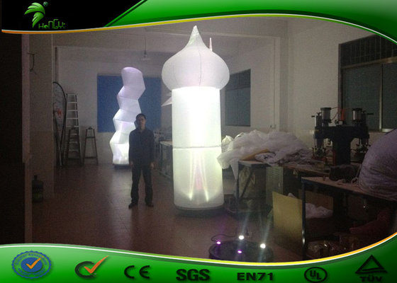 3m Tall  Inflatable Lighting Decoration Inflatable Cone With LED Light
