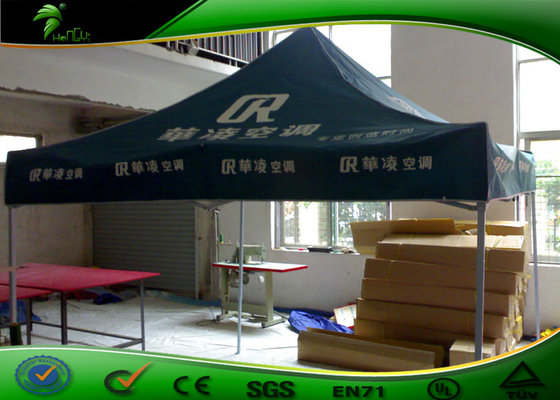 Professional Folding Green Outdoor Shade Canopy Tent / Pop Up Gazebo Tent