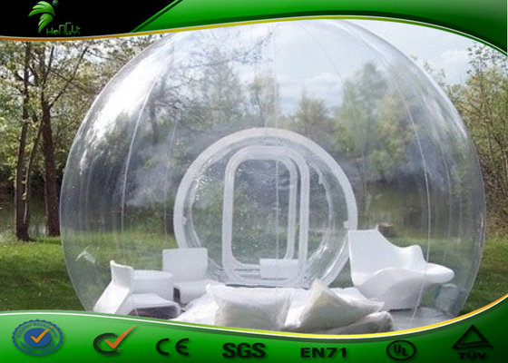Professional Inflatable Transparent Tent With Two Tunnels Bubble Hotel Rooms