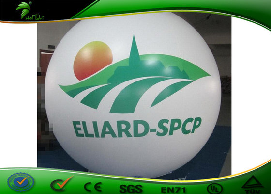 Custom Inflatable Advertising Balloons , PVC 0.18mm Personalized Helium Balloons