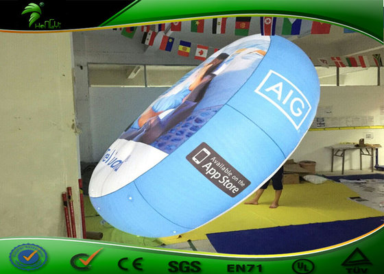 Led Light Inflatable Advertising Balloons Oxford Cloth Durable 3m Dia