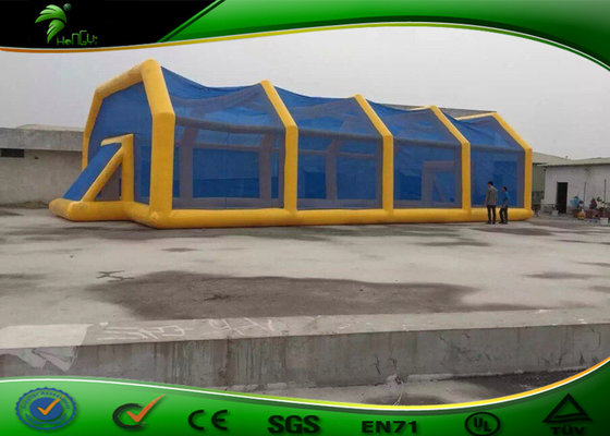 Durable UV Printing Inflatable Outdoor Tent Blue Long For Winter Use