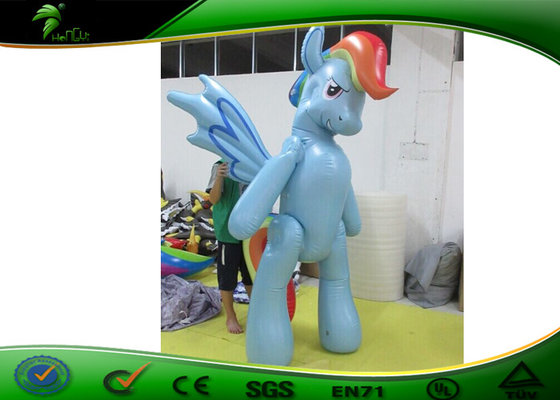 Animals Inflatable Rainbow Pony Costume Fashionable Oxford Cloth EN71