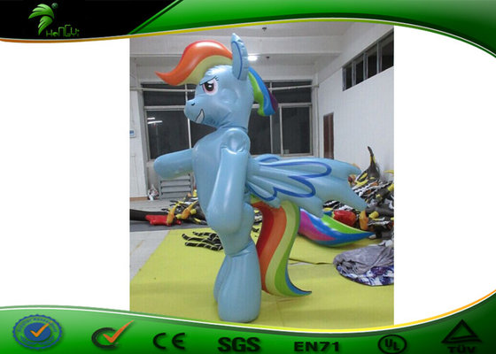 Animals Inflatable Rainbow Pony Costume Fashionable Oxford Cloth EN71