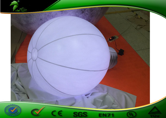 1M Tall White Waterproof Inflatable Light Bulb With 40W Led Light Inside