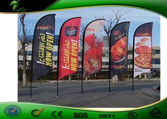 PVC Outdoor Flag Banners , Custom Printing Outdoor Teardrop Banner