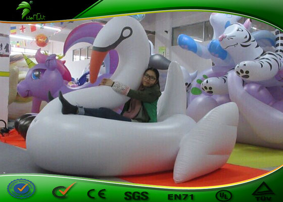 2m Custom Inflatable Water Toys , Eco - Friendly Inflatable Swan Float