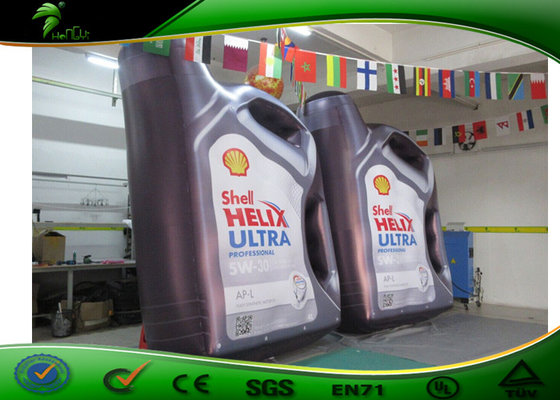 3m Height Inflatable Shapes , PVC Grey  Logo Printing Inflatable Cleaner Bottle