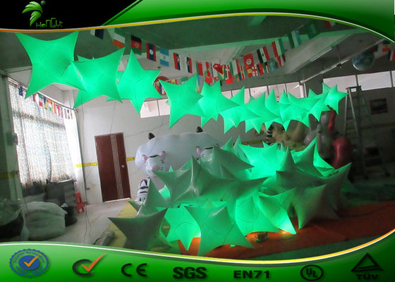 Advertising Decorative Inflatable Star With LED Light Waterproof