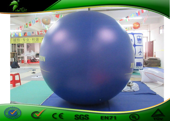 Portable Inflatable Advertising Balloons Blue Vinyl Floating Helium Balloon