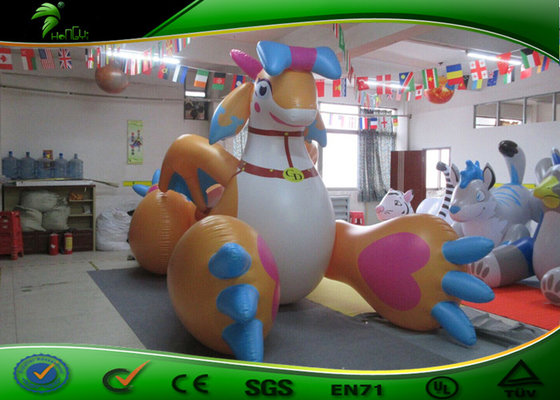 Durable Inflatable Cartoon Characters , Inflatable Large Dragon Toy With Bounce