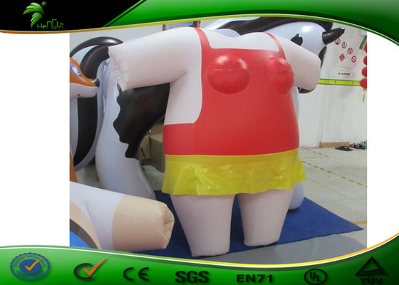 Colorful Inflatable Suit Costume Moving For Commercial Display