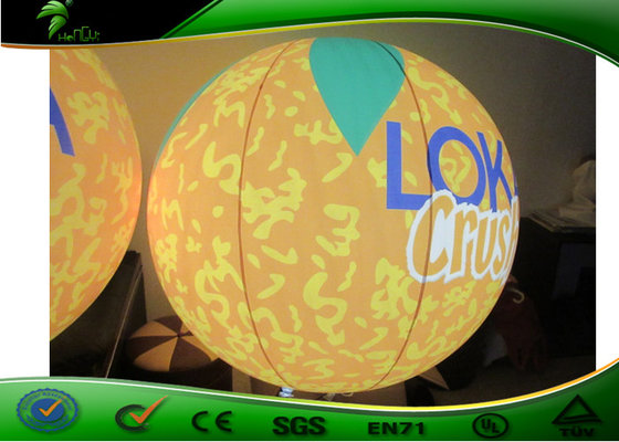 2m Customized Advertising LED Inflatable Lighting Decoration ball PVC 0.18mm