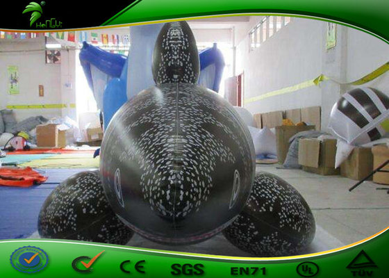 3m Long Giant Inflatable Black Shark / PVC Inflatable Water Toys