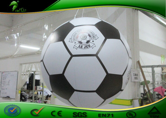 1.2mL Soccer Shape Inflatable Advertising Balloons With Full Printing