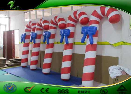 High Strength 1.5mH Inflatable Holiday Yard Decorations Air Candy Cane