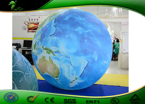 Graceful Inflatable Advertising Balloons , Inflatable Earth Globe Beach Ball