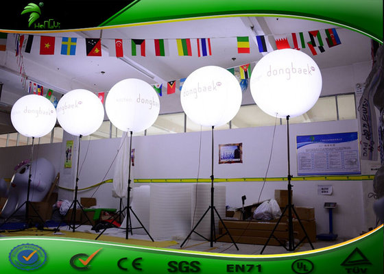 Outdoor Inflatable Lighting Decoration , Inflatable Advertising LED Balloon Stand Lights