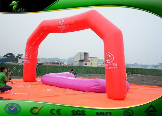 Bright Red Color Inflatable Advertising Arch Inflatable Entrance Arch For Event
