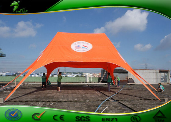 Star Shade Tent / Professional Large Sun Shelter Star Shaped Tent With Logo Pritintg For Exhibition