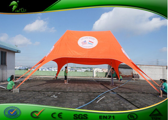 Star Shade Tent / Professional Large Sun Shelter Star Shaped Tent With Logo Pritintg For Exhibition