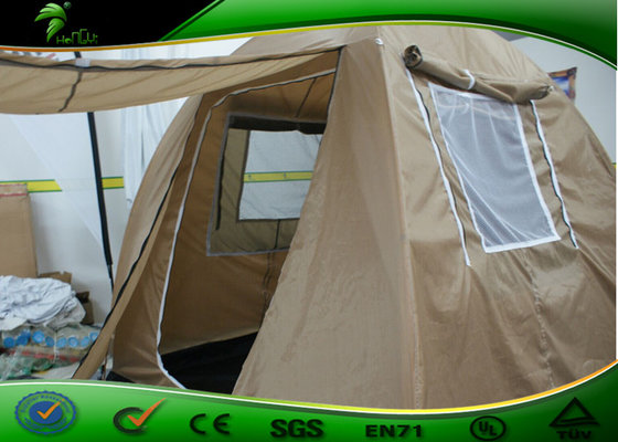 Folding Canopy Tent , Khaki Outdoor Traveling Waterproof Camping Tent