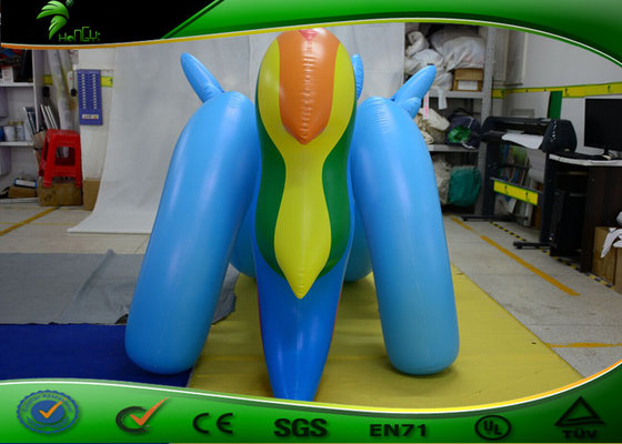 Inflatable Cartoon Characters / Cool Blue Inflatable Horse / Inflatabele Dragon Toy Animal Custom For Event