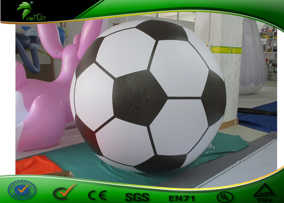 Inflatable Advertising Balloons / White Large Inflatable Football / Water Toy Beach Ball For Event