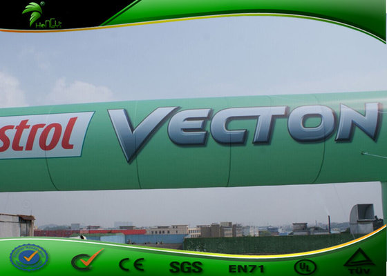Customized 2M High Inflatable Arches Green PVC For Outdoor Activity